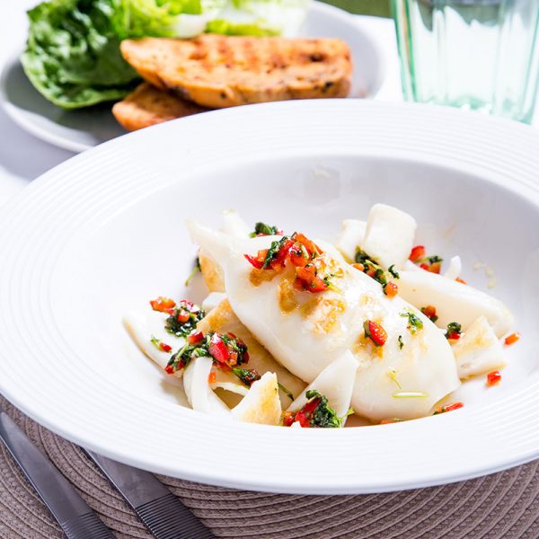 Calamar Congelado Vaina (Tubos de calamar) - Mar Futuro Chile